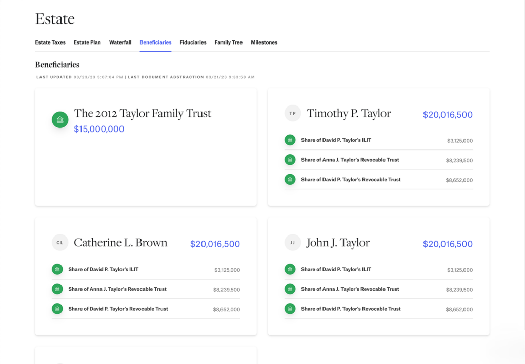 Build comprehensive estate planning diagrams with Vanilla