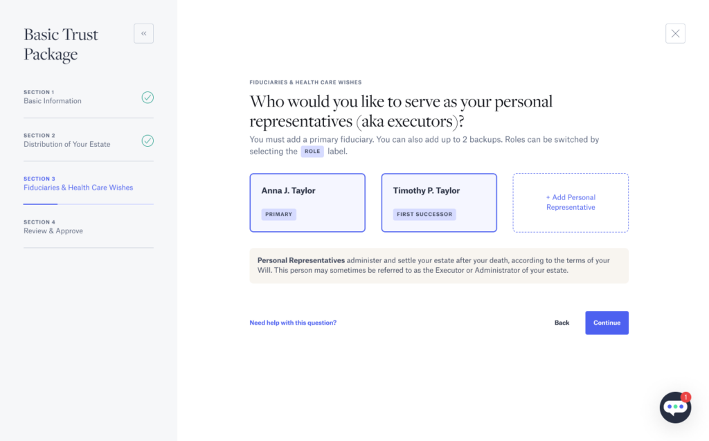 Create estate planning documents with Vanilla
