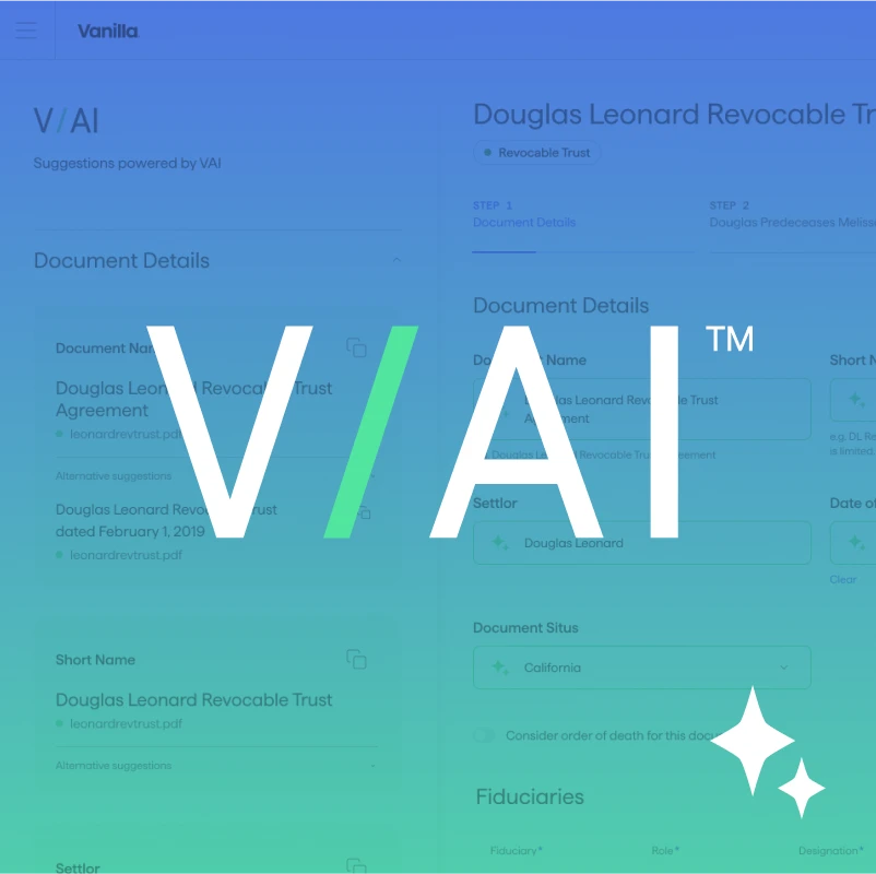Vanilla Announces New AI-Powered Estate Planning Innovations | Vanilla