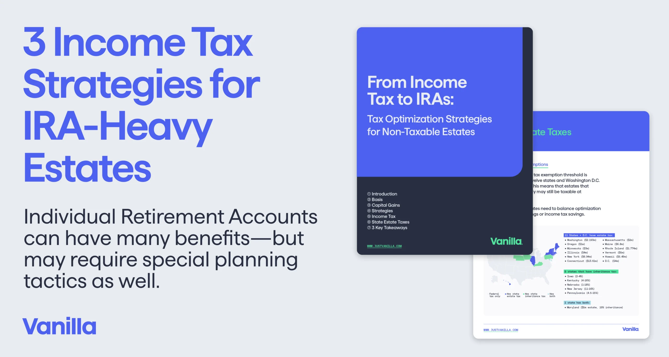 3 Income Tax Strategies for IRA-Heavy Estates | Vanilla
