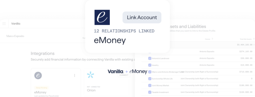 Vanilla Integration Partners: eMoney Advisor